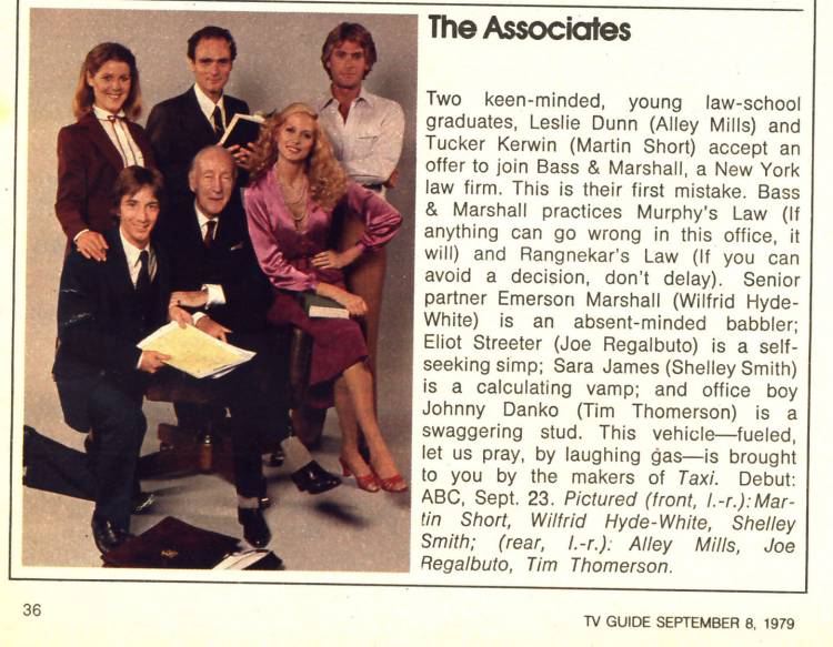 The Associates - TV Guide - Sitcoms Online Photo Galleries
