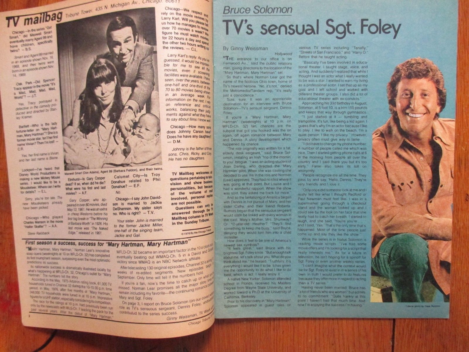 July 1976 Chicago Tribune TV Week Magazine (2) - Sitcoms Online Photo ...