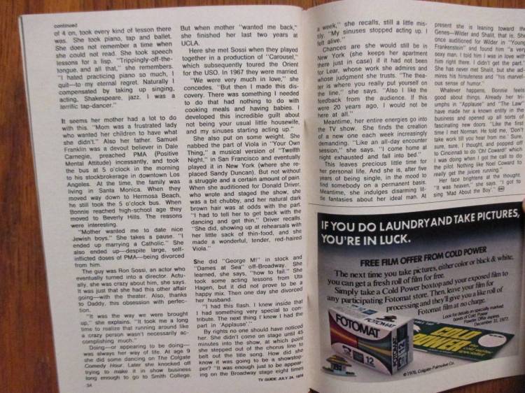 July 24-30, 1976 TV Guide Article (3) - Sitcoms Online Photo Galleries