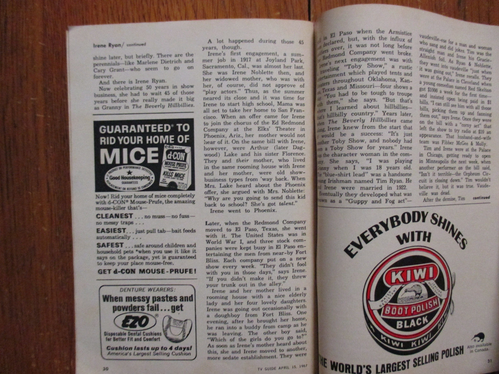 April 15-21, 1967 TV Guide Article (2) - Sitcoms Online Photo Galleries